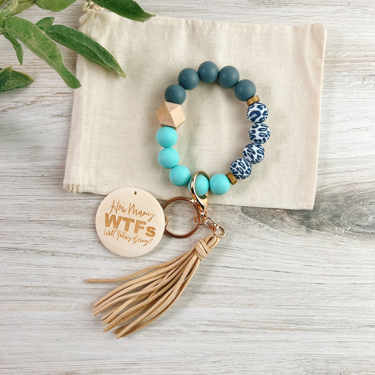 Custom Wristlet Keychain - Choose Your Pendant – Desert Pine Designs